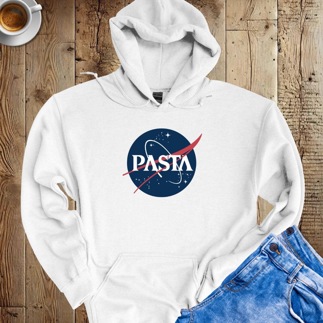 Pasta Nasa Logo Parody Hoodie Sweatshirt – Paisano Prints